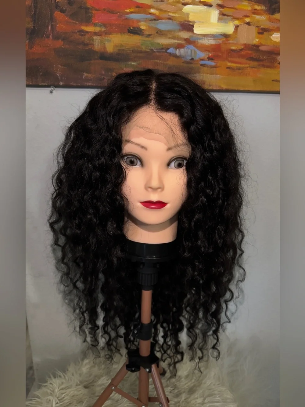 Hair | Human Hair Brazilian Jerry Curly 13x4 Lace Front Wig 20 Density ...
